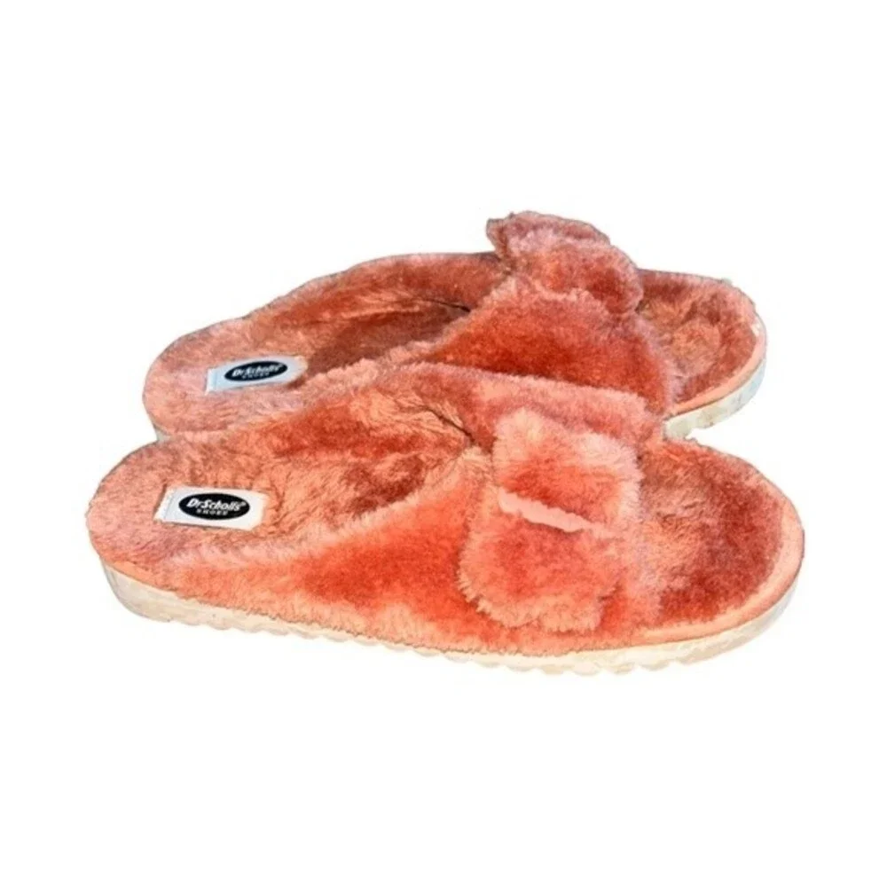 Dr. Scholl's | Shoes | Dr Scholls Fuzzy Faux 7 Barbie Barbie Core Pink ...